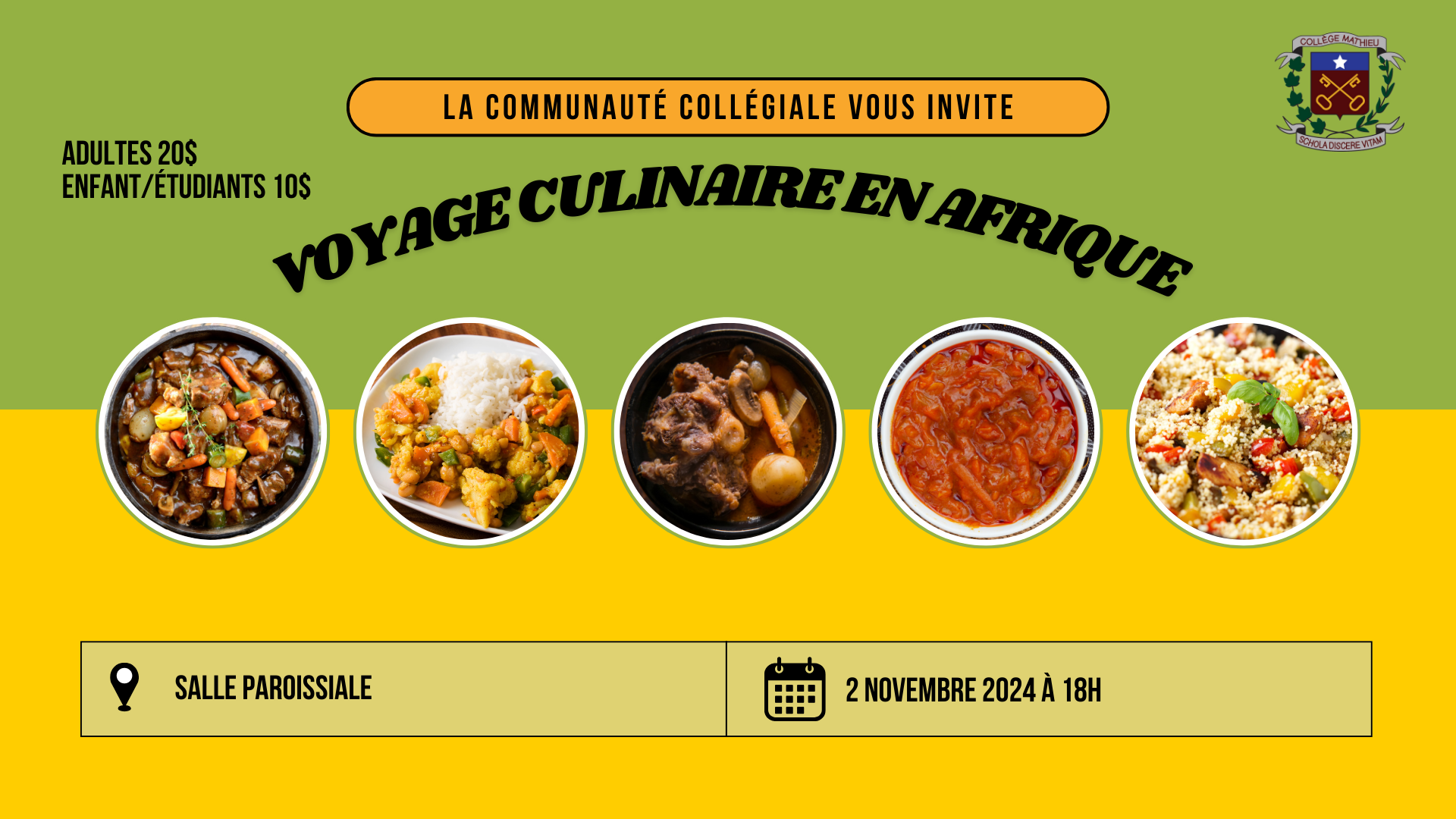 Voyage culinaire en Afrique - College Mathieu
